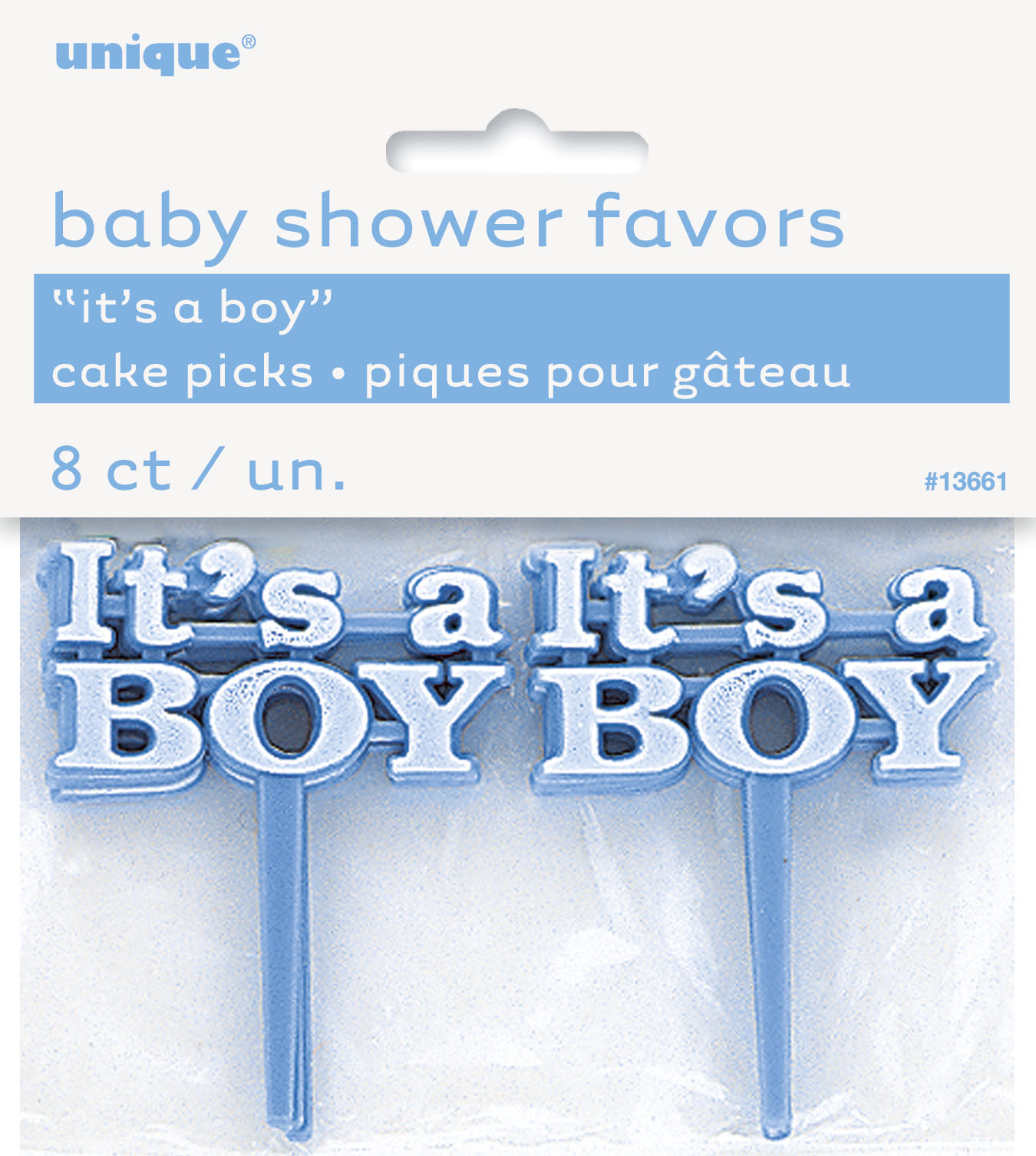 Topper/Pieker - Cupcake - Babyshower - It's A Boy - Blau | Back ...